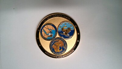 CHALLENGE COIN NAVCENT FIFTH FLEET US NAVY N4 LOGISTICS AND ENGINEERING ...