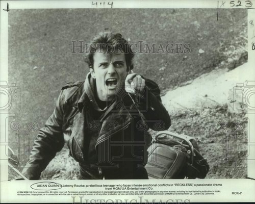 1984 Press Photo Actor Aidan Quinn as Johnny Rourke in "Reckless" movie ...