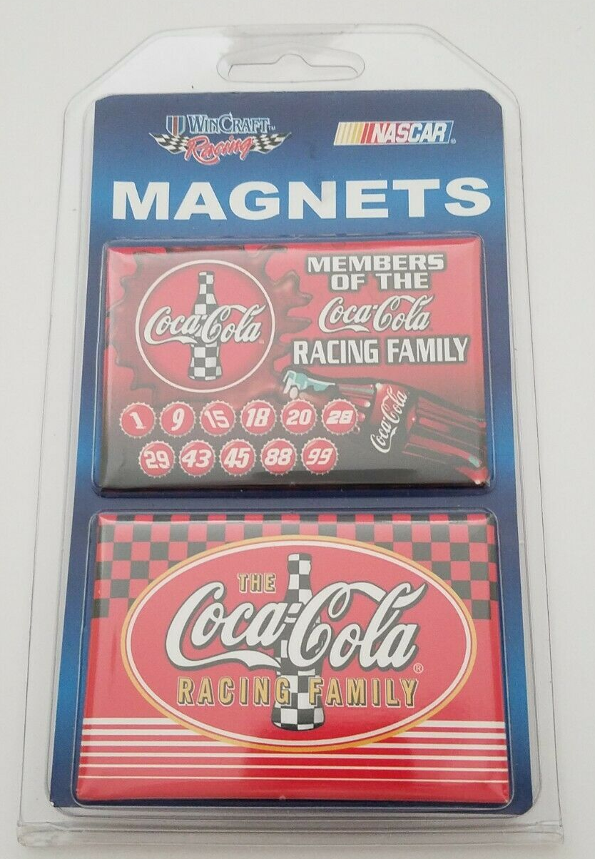 Vintage Collectible Coca-Cola Nascar Racing Family Magnets by WinCraft ...