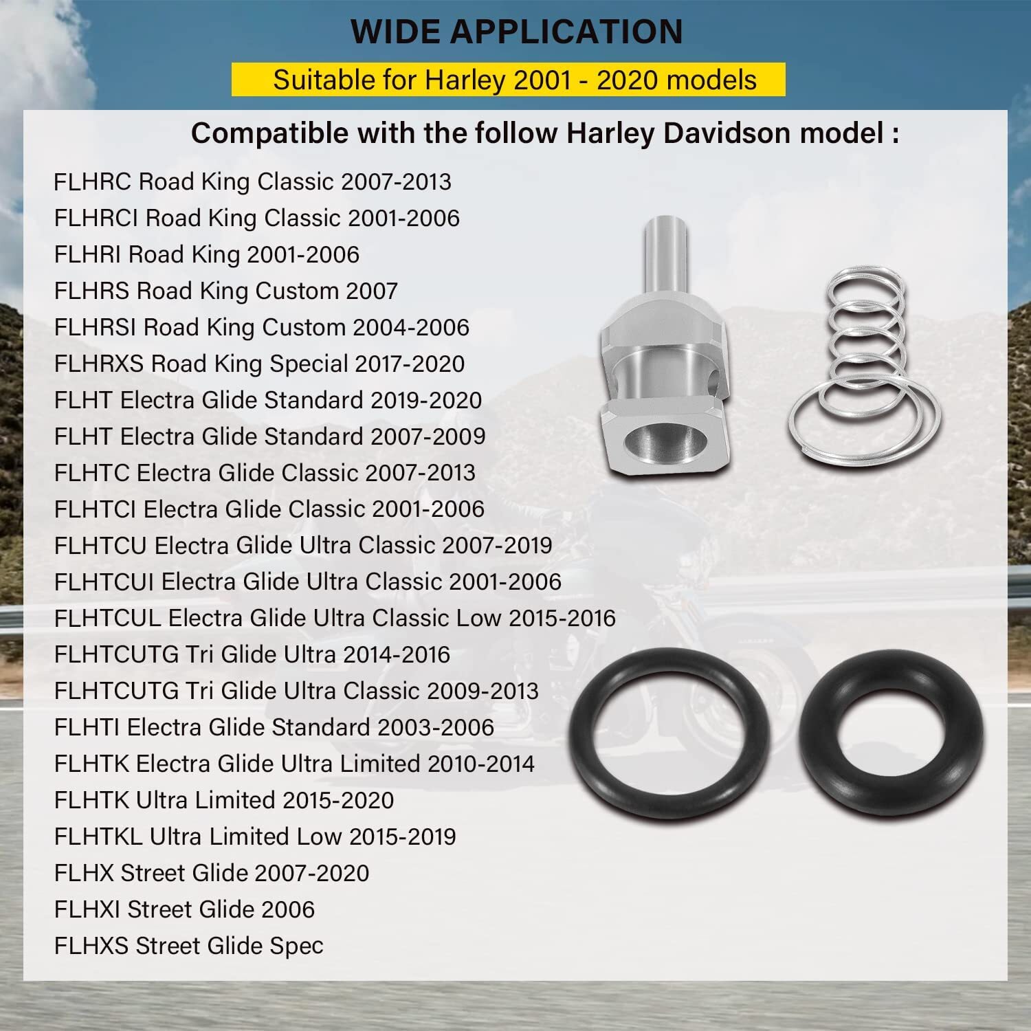 MC-300 Fuel Check Valve Rebuild Kit for 2001-2022 Harley Davidson Check ...