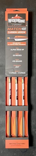 Wicked Ridge By Ten Point Match 400 20 Inch Carbon Arrows .004 3 Pack ...