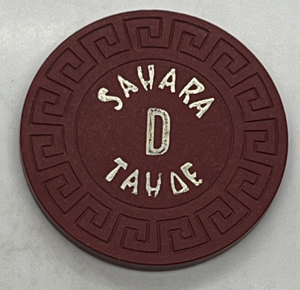 SAHARA Tahoe - Lake Tahoe Nevada D Roulette Chip - LgKey Mold 1970 | eBay