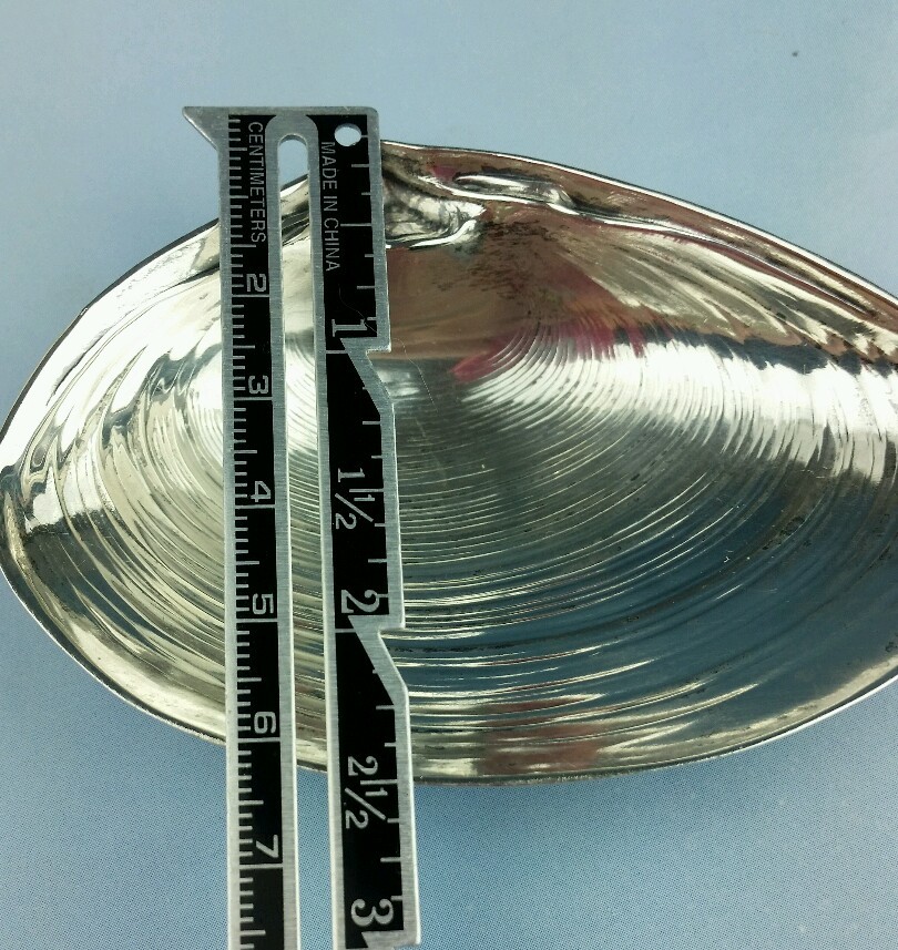 Wallace Clam Oyster Sea Shell Dish Nut Soap trinket Solid Sterling 393 ...