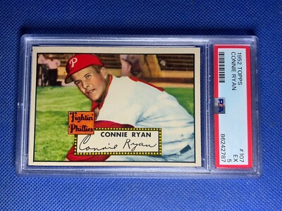 Connie Ryan 1952 Topps Baseball Card #107 PSA 5 ** Just Graded** | eBay