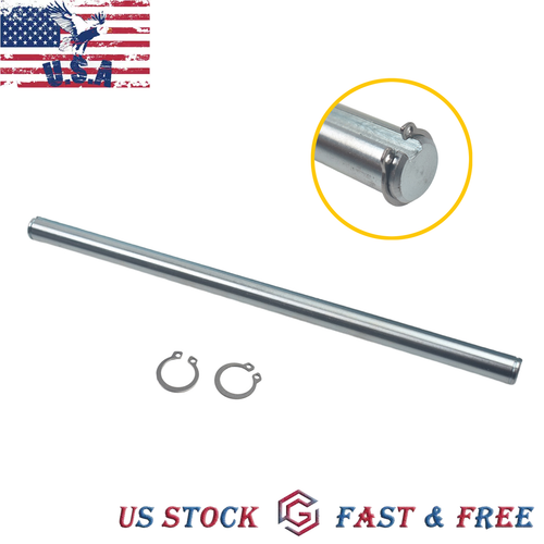 Go Kart Mini Bike 12" x 5/8" Jackshaft 3/16" Keyway W/ Circlip Silver ...