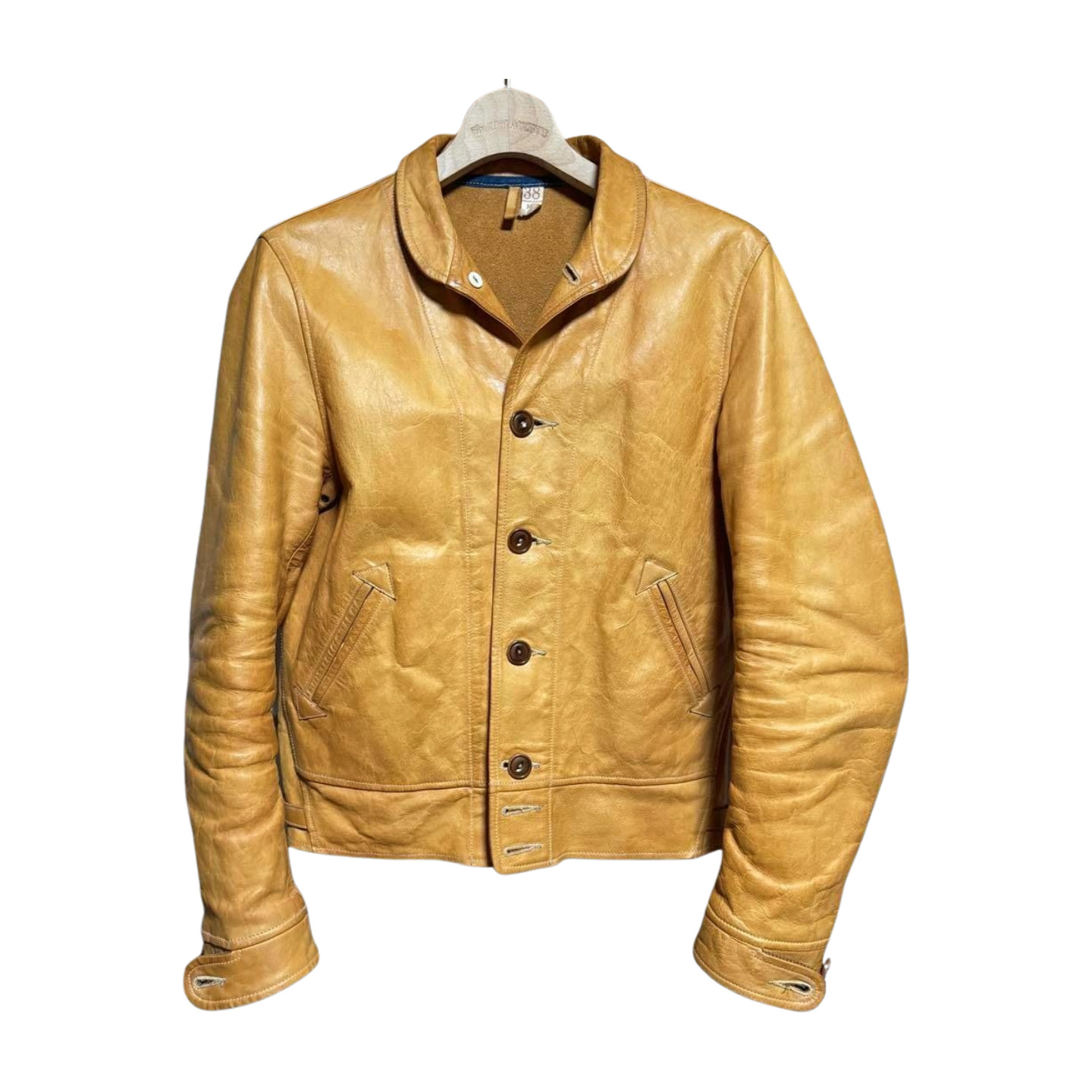 Mister Freedom Leather Campus Jacket Size 38 SC80407 … - Gem