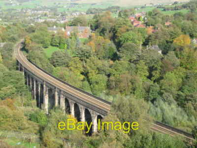 Photo 6x4 Uppermill Viaduct Dobcross Taken from above you can see the cur c2006 | eBay UK
