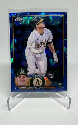 Jonah Bride (RC) 2023 Topps Chrome Sapphire Rookie Card Oakland ...