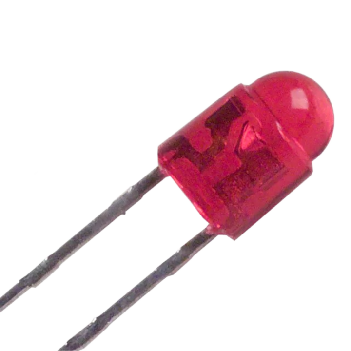 Pack of 5 SLI-343V8RC3F Red 630nm LED Indication - Discrete 2.2V Radial ...