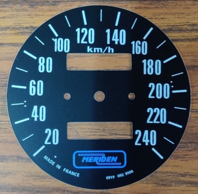 CADRAN DE VÉLOCIMÈTRE NORTON VEGLIA FACE MERIDEN 0919 092 9900 | eBay