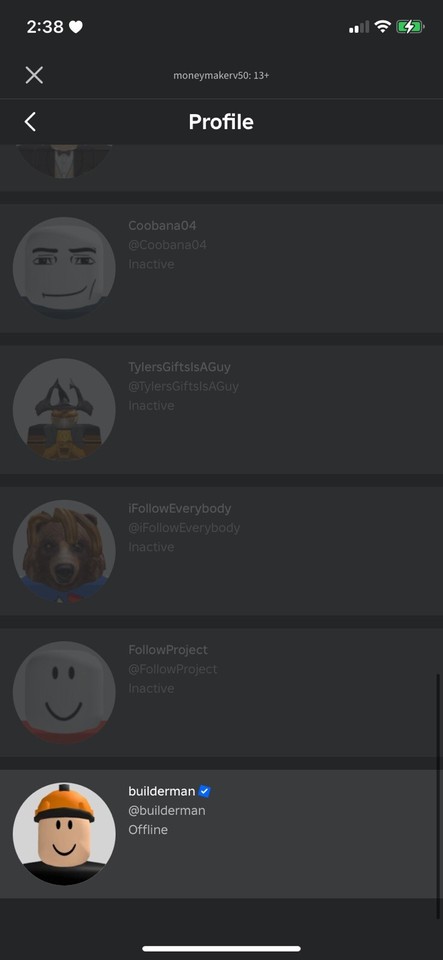 roblox account 2008 followed by builderman | eBay