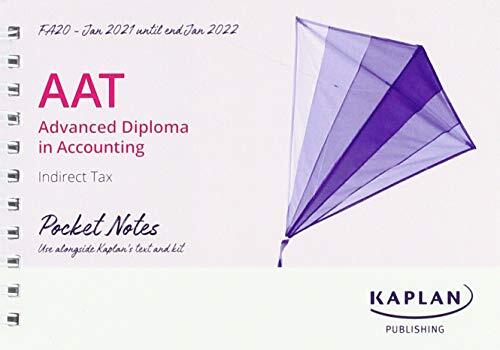KAPLAN INDIRECT TAX (INDX) (FA20) - POCKET NOTES (Paperback ...
