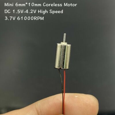 6mm*10mm High Speed Mini Motor DC 1.5V-3.7V 3V Ultra Tiny Micro ...
