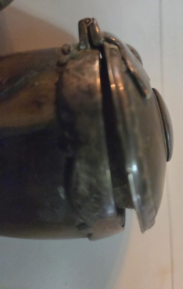 NICE 19th C. SCOTTISH RAM'S HORN SNUFF MULL, SILVER DECORATED TOP, c ...