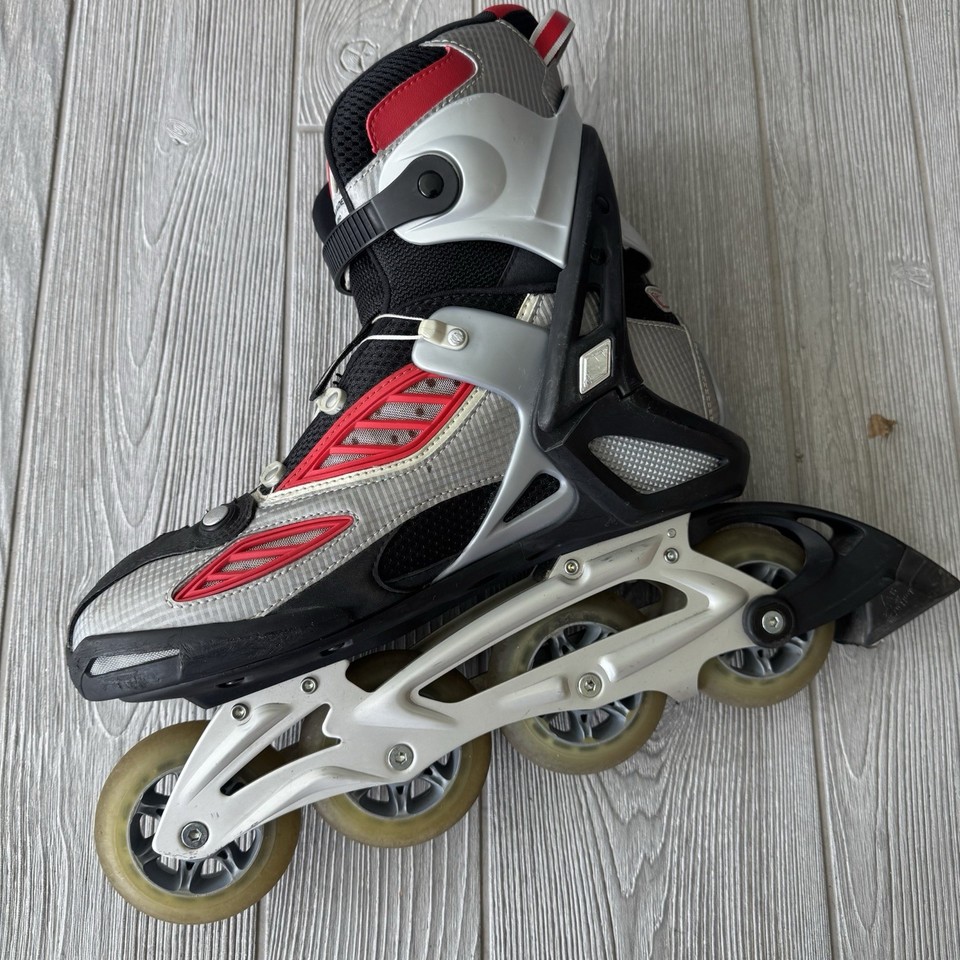 Rollerblade Crossfire XT Red/Black Rollerblades 90mm Size 10.5 TFS Lace ...