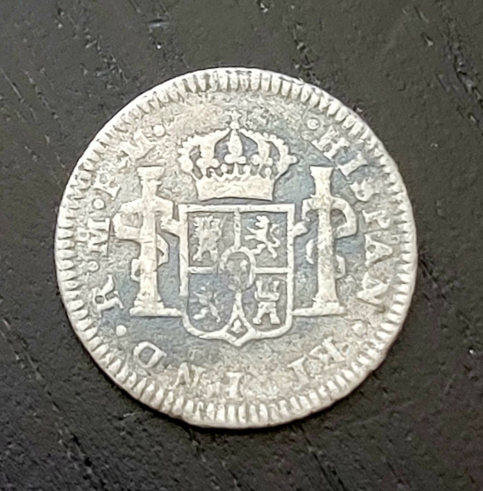 Mexico 1790 Mo FM Silver 1/2 Real US Carlos IIII With III Bust Colonial ...