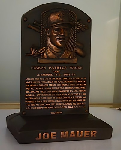 Joe Mauer Minnesota Twins Hall of Fame Plaque HOF SGA 2024 | eBay