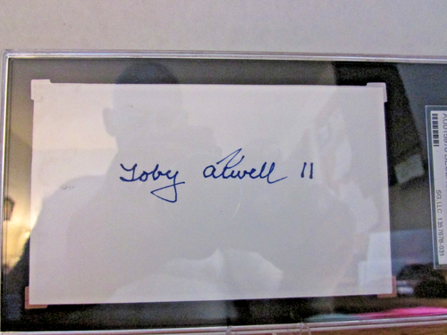 TOBY ATWELL AUTOGRAPH INDEX CARD SGC COA | eBay