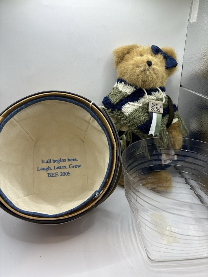 Longaberger 2005 Bee Laugh learn grow Basket and boys bear | eBay