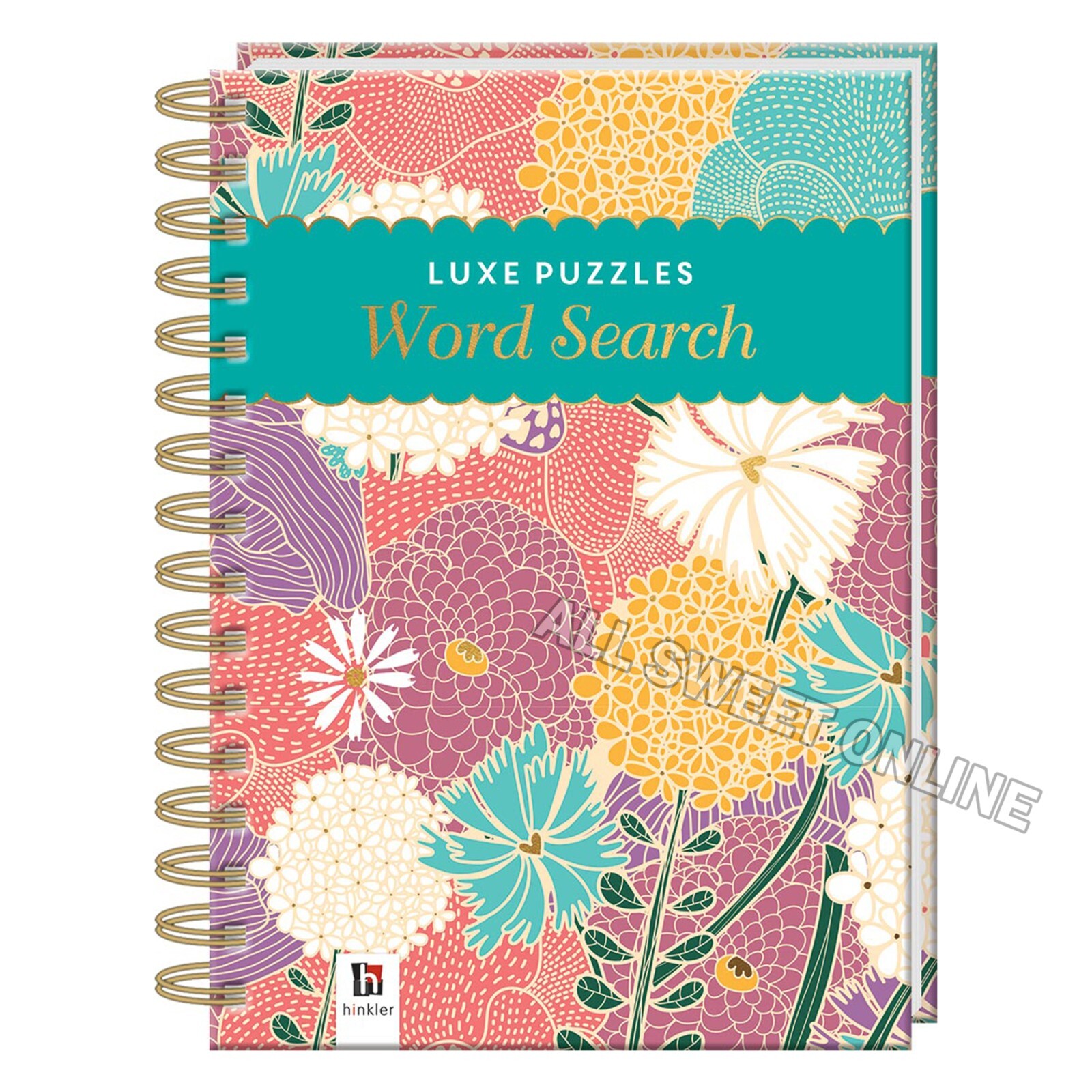 Word Search Activity Books Spiral Bound A5 Hard Cover Brain Fun Games ...