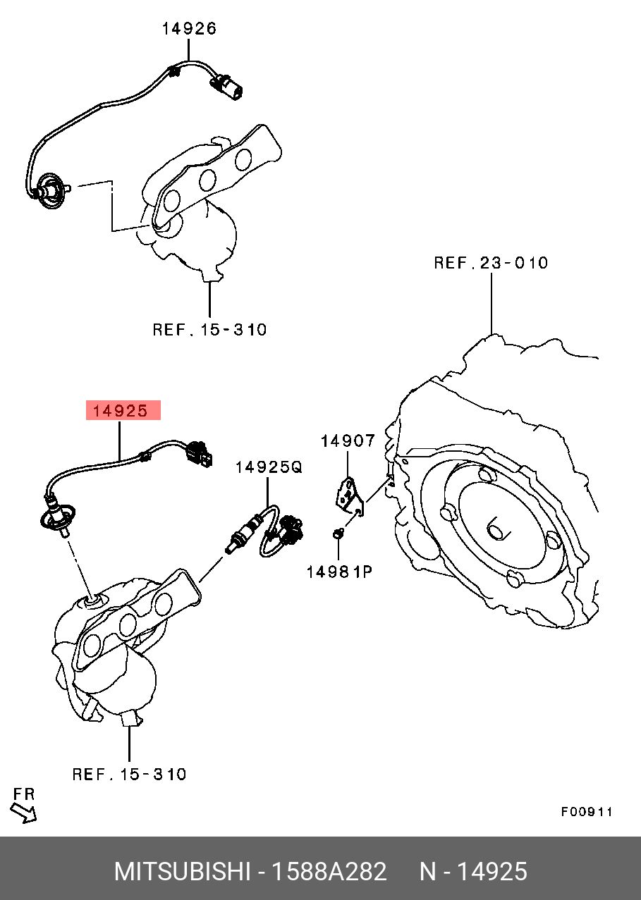 Genuine OE SensorEnginecontrol O 1588A282 for Mitsubishi 1588-A282 ...