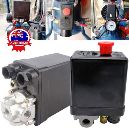 90-125 PSI Air Compressor Pressure Switch Control Valve Heavy Duty ...