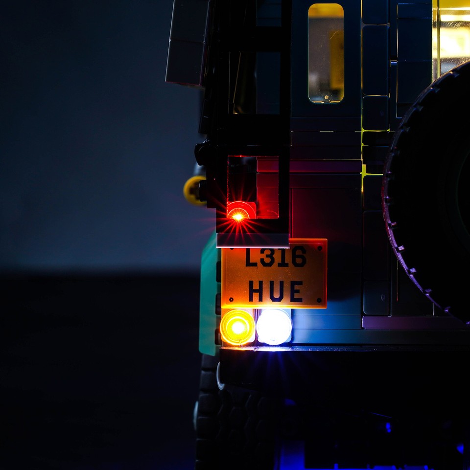 BrickBling LED Light Kit for LEGO Land Rover Defender 90 10317 (Remote ...