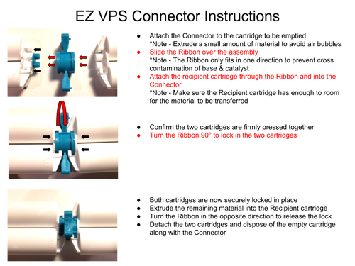 EZ VPS Disposable Impression Transfer Connectors 5 holder & 100 ...