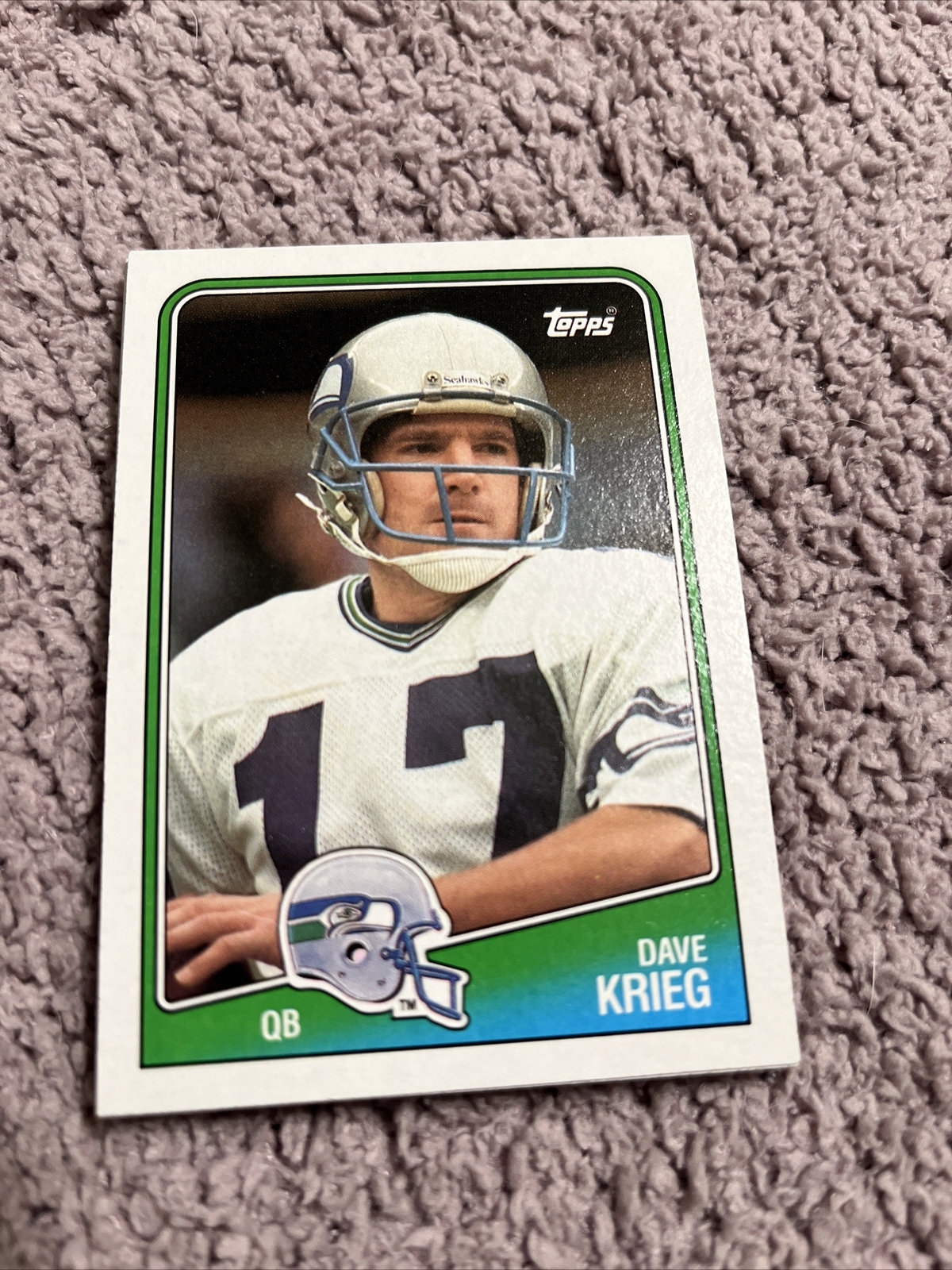 1988 Topps Football #131 Dave Krieg Seattle Seahawks | eBay