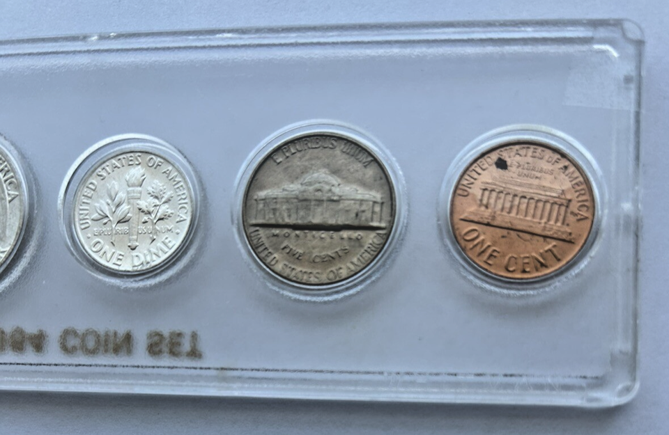 1964 Coin Set U.S. Mint Uncirculated 90% Silver JFK in Vintage Whitman ...