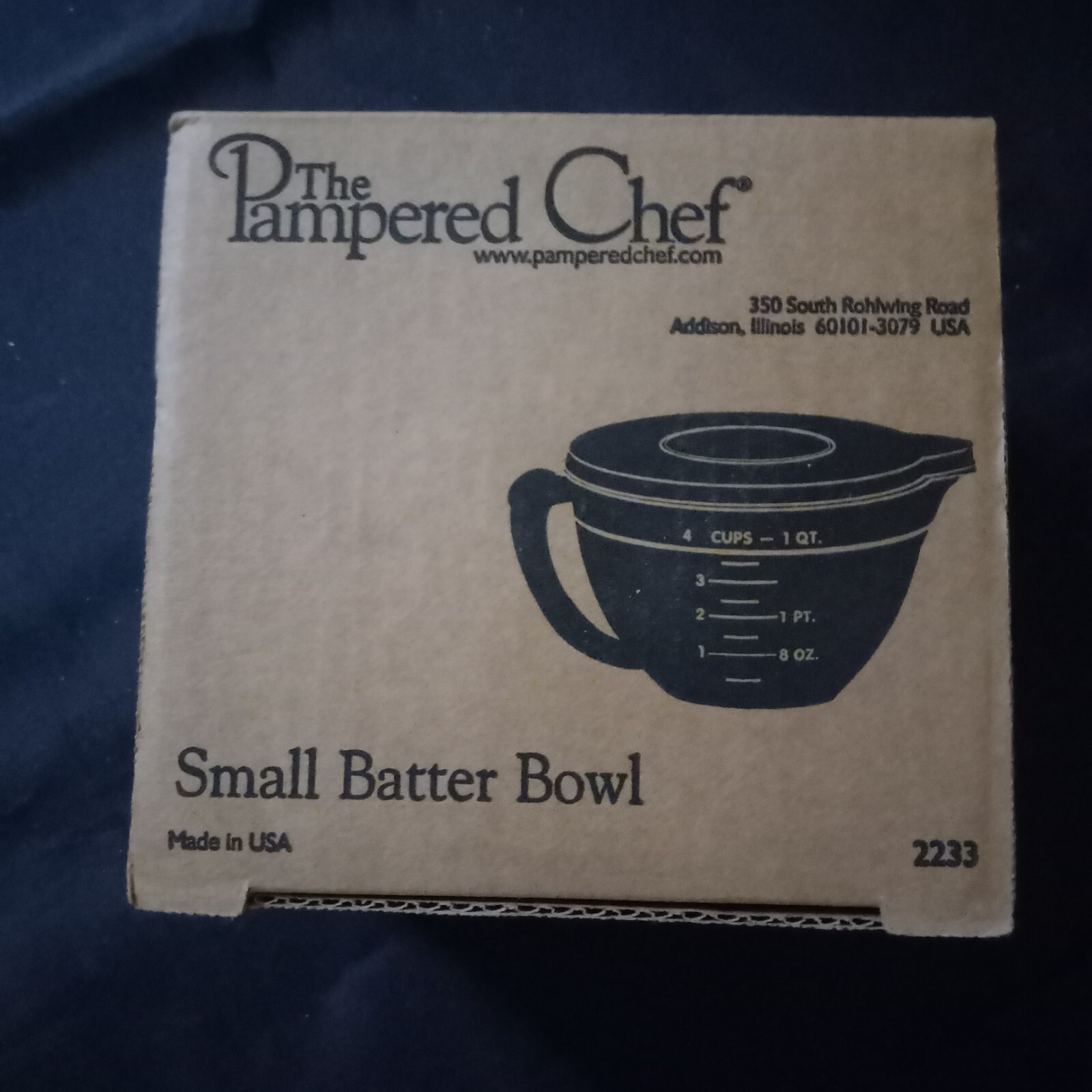 Pampered Chef Small Batter Bowl 4 Cup With Lid No 2233 for sale online ...