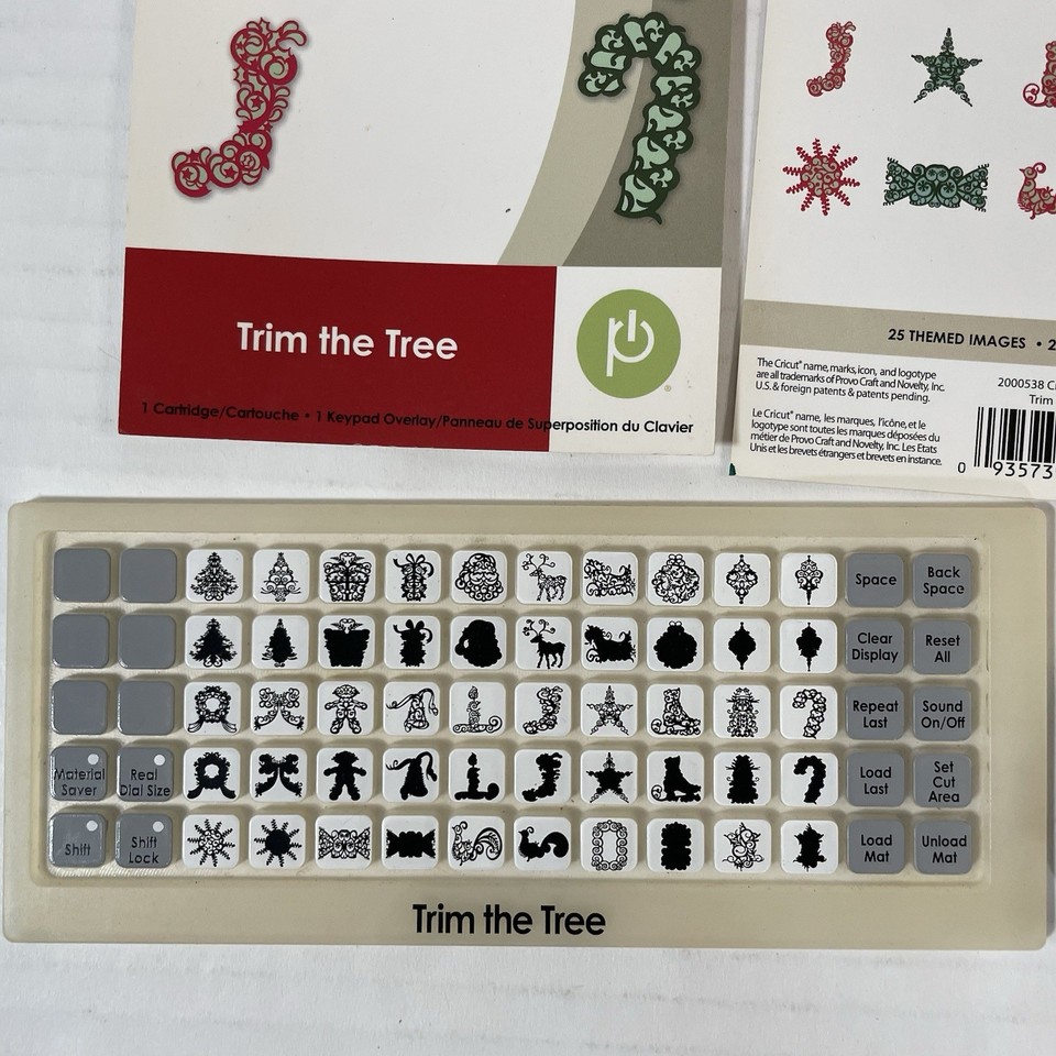 Cricut TRIM THE TREE Cartridge & Overlay (No Box Or Book) | eBay