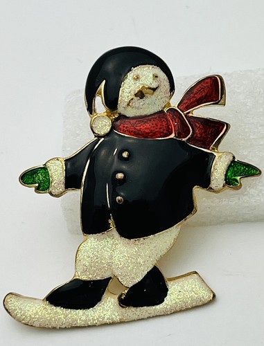 High Quality New Enamel Snowboard Snowman Christmas Pin/Brooch | eBay