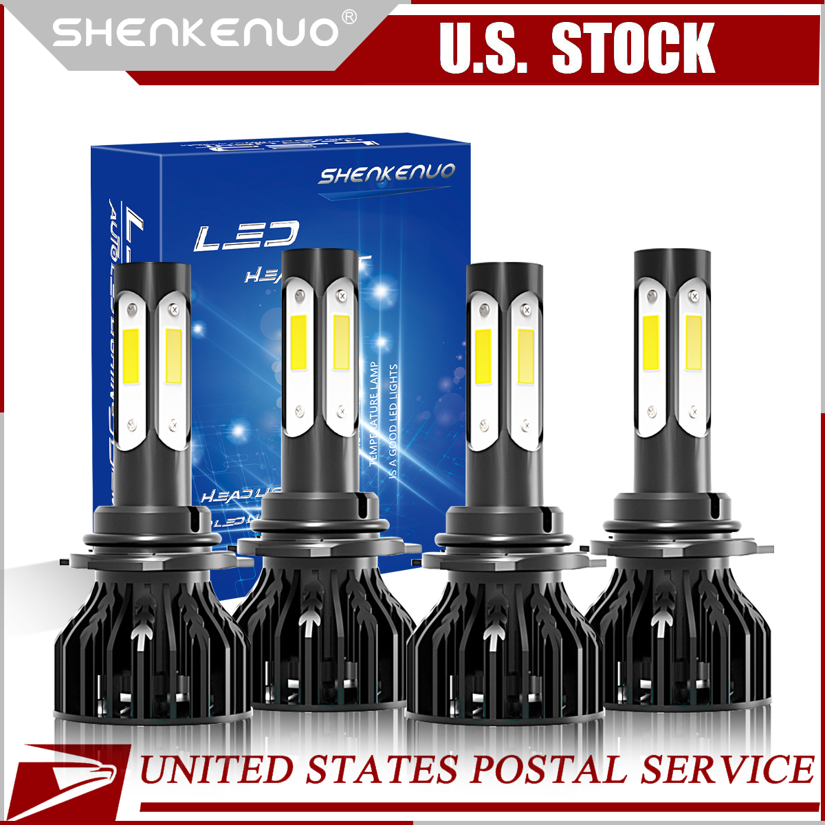 4x Combo LED Front Headlight Bulbs Kit for Honda Accord 1997-2007 High ...