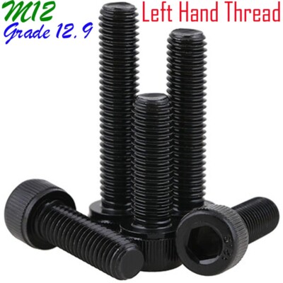 M12 1.75 Left Hand Thread Grade 12.9 Alloy Steel Hex Socket Head Cap ...