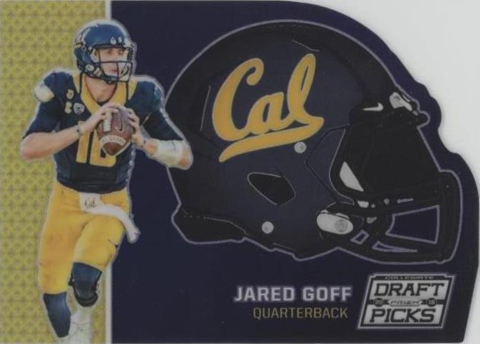 2016 Panini Prizm Collegiate Draft Picks - Helmet Die-Cuts Jared Goff ...