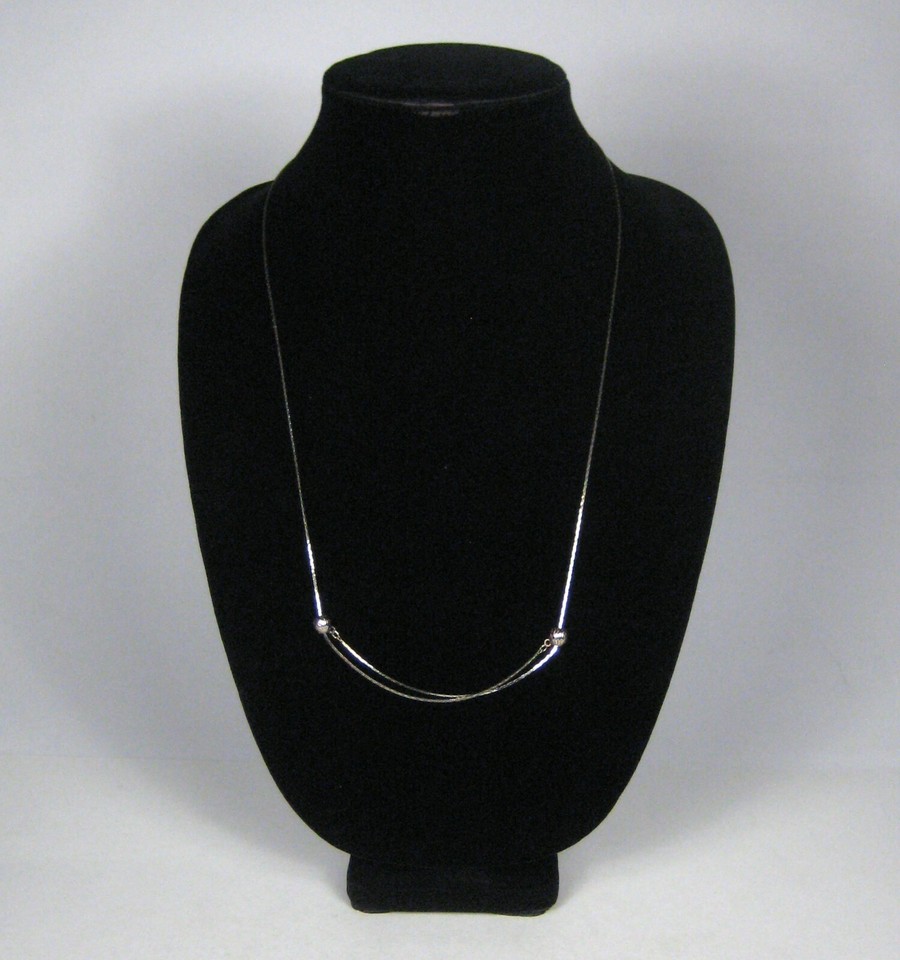 Necklace 28 In Goldtone Chain Sleek Women Delicate Jewelry Beaded ...