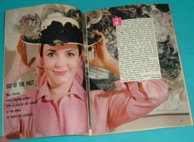 1960 TV GUIDE ARTICLE ~ MARY SINCLAIR STUDIO ONE ACTRESS MAKES A ...
