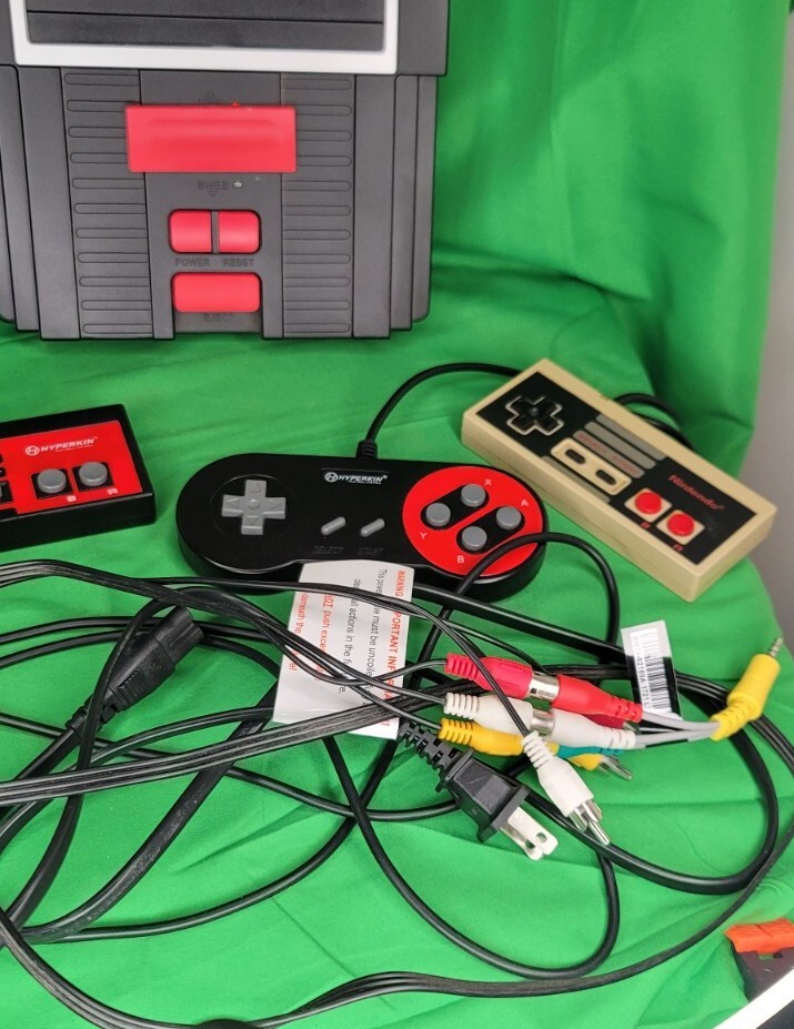 Hyperkin RetroN 2 NES/SNES Console W/ games Dragon Warrior Nintendo ...
