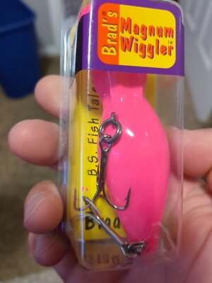 Brad's magnum wiggler lure 3.75" crank 3/4oz fluorescent pink W-MW-007 | eBay
