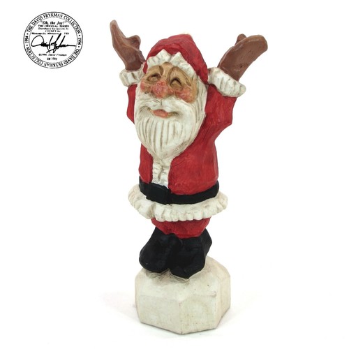 David Frykman Collection OH THE JOY 7" Santa Figurine DF1002 Arms Up ...