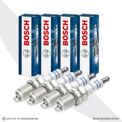4x BOSCH ZÜNDKERZEN 0242140512 MERCEDES C+E-KLASSE W203 W204 W211 W212 ...