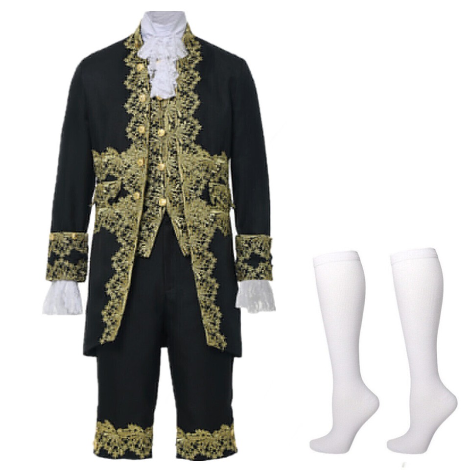 Rococo Men's French Aristocrat inspired trim Costume King Louis XVI ...