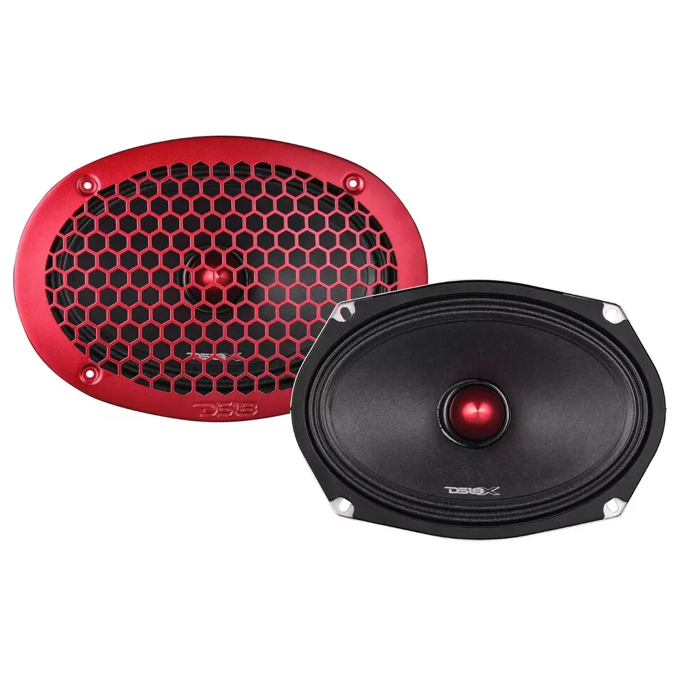 2 DS18 6x9 Midrange Loud Speakers 800 Watt 4 ohm Car Audio Mid Bass PRO ...