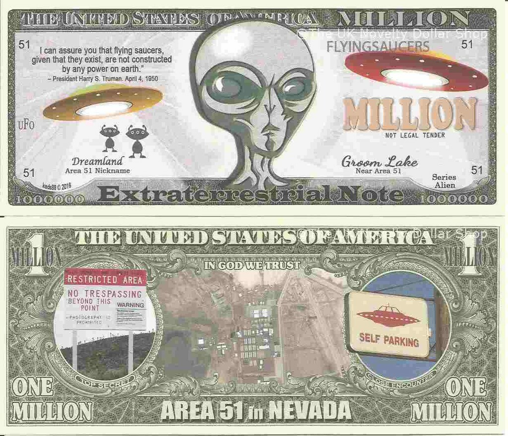 Alien On Dollar Bill