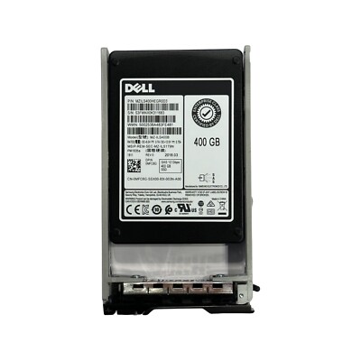 DELL MZ-ILS400B 400GB 12GBps SAS SSD MFC6G MZILS400HEGR0D3 with Caddy ...