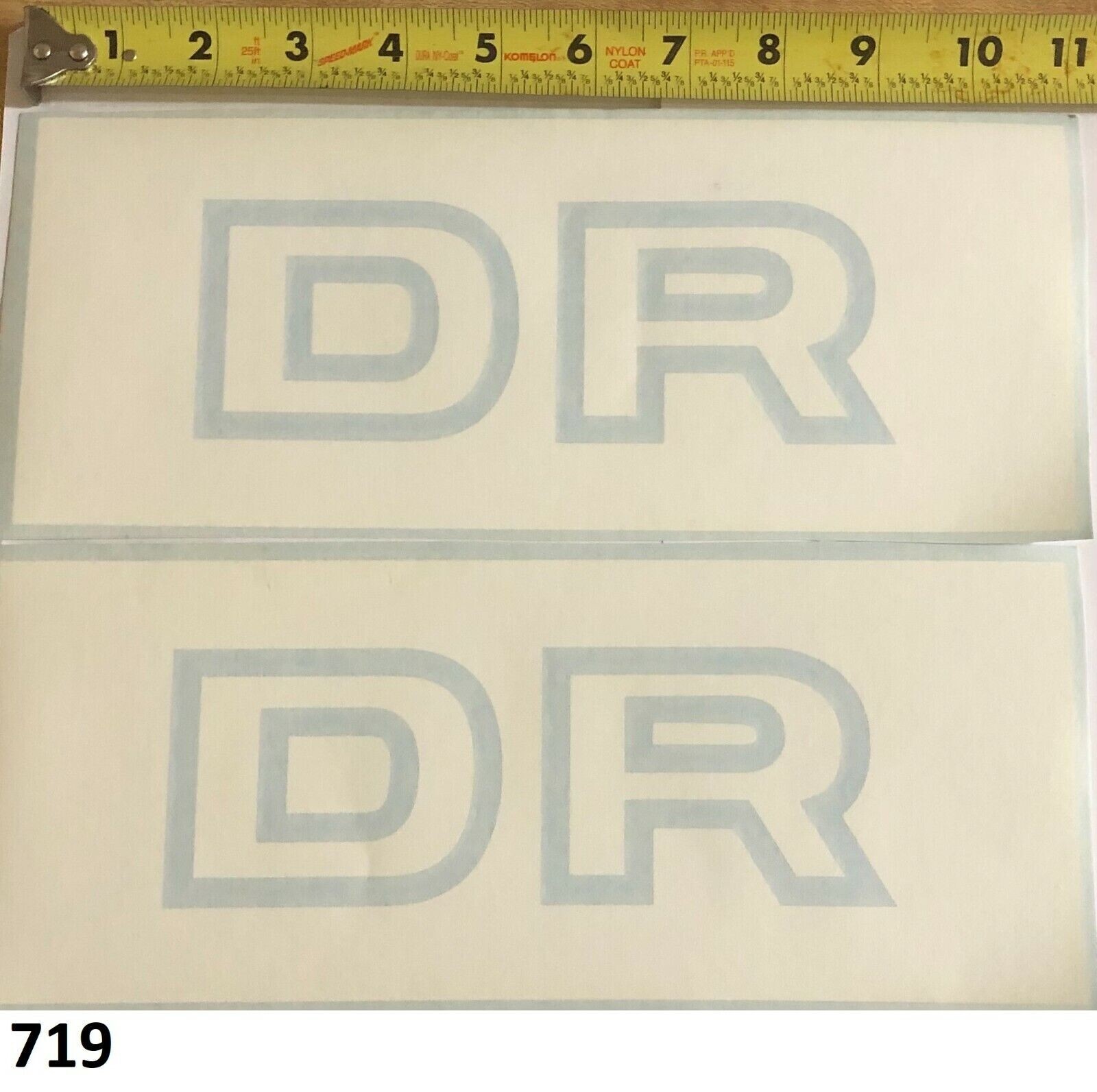 Vintage Suzuki DR400 Seat Stencil set of 2 Vinduro Zook DR 400 Seat ...