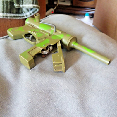 TOY VTG Mattel 1956 - GUERRILLA BURP Cap TOY - Hand Crank Army Camo ...