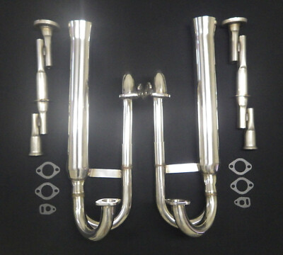 VW BUGGY POLISHED STAINLESS STEEL CANNON TYPE HEADERS ( 188 ) | eBay