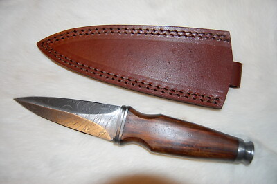 Celtic Scottish - Genuine Damascus Sgian Skean Dubh Dirk Dagger 9.5 ...